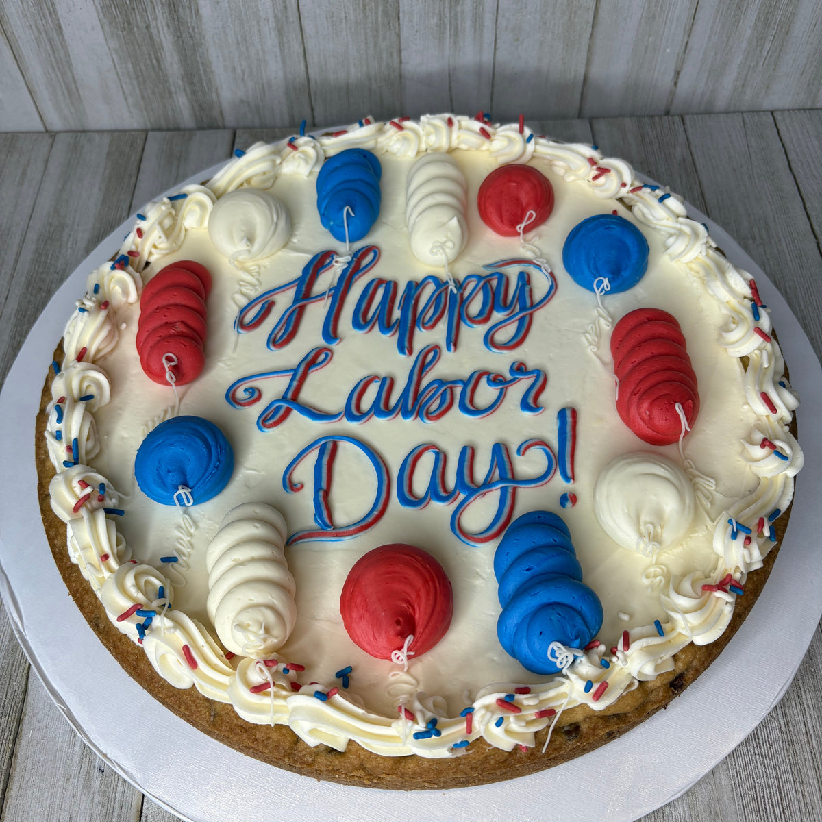 Labor Day Cookie Cake– Mia the Decorator